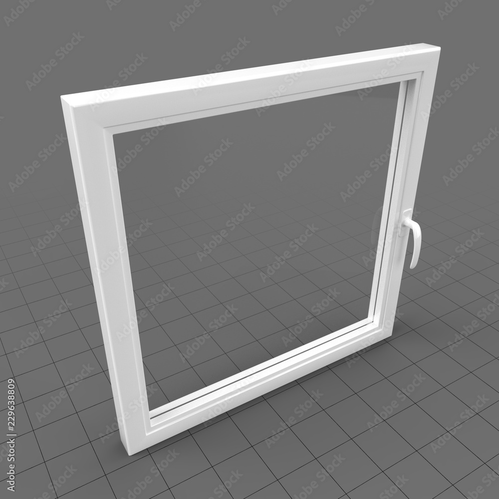 Square window Stock 3D asset | Adobe Stock