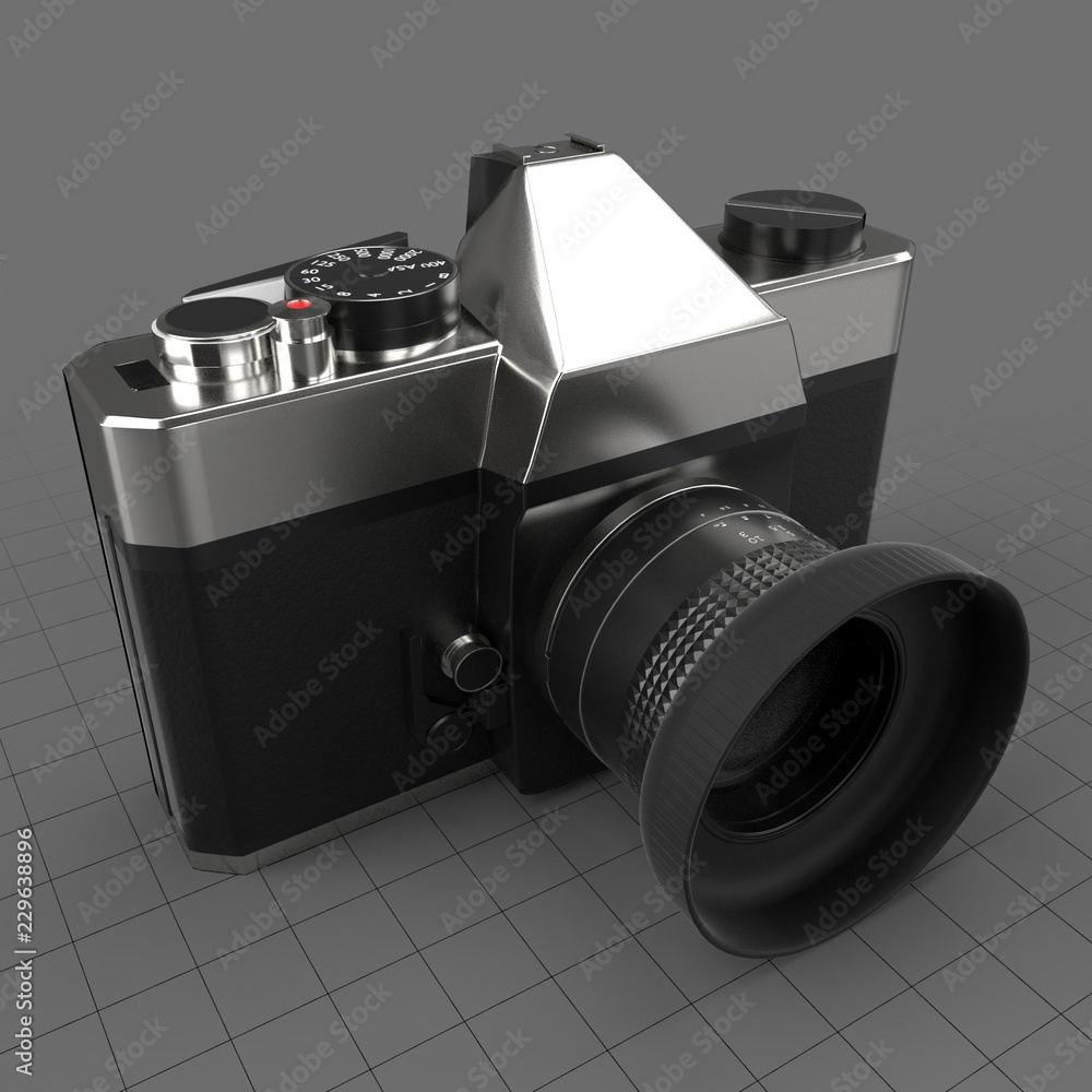 Reflex camera Stock 3D asset | Adobe Stock