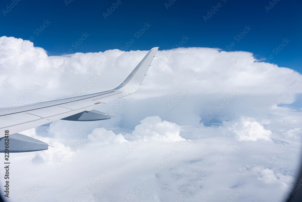 Blick aus dem Flugzeug Stock Photo | Adobe Stock