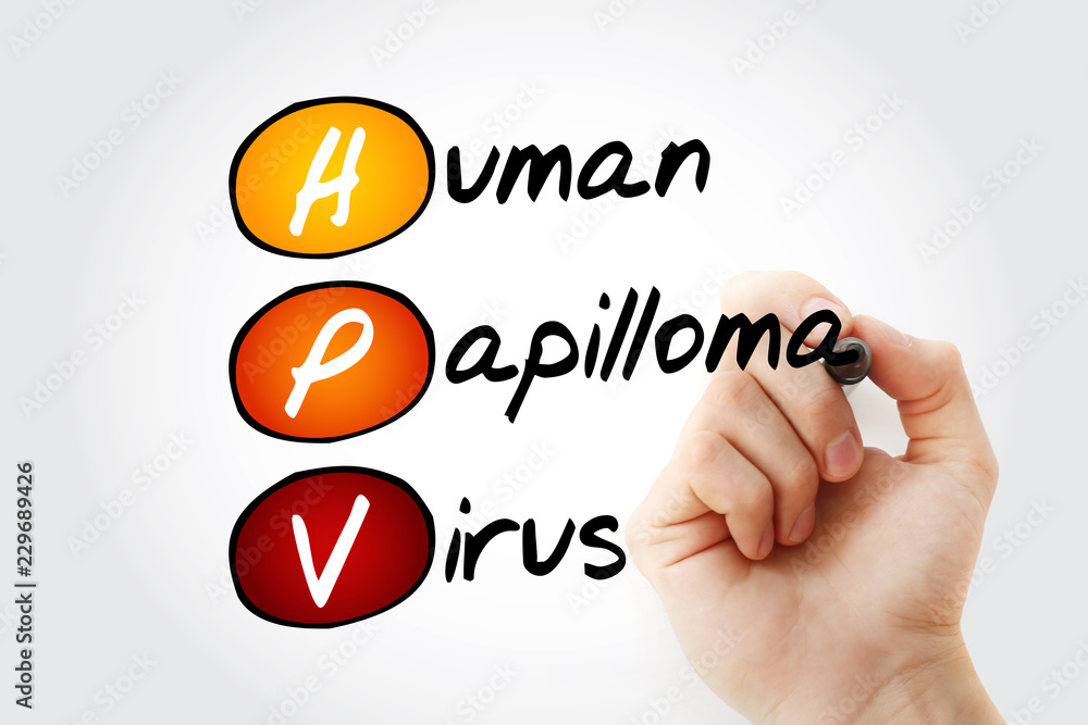 HPV - Human Papilloma virus , acronym concept background. Stock Photo ...
