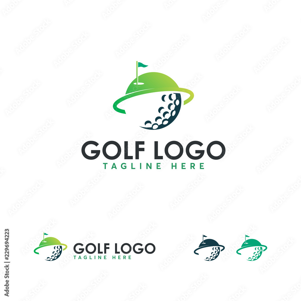 Iconic Golf Sport Logo designs vector, Golf club icons, symbols ...