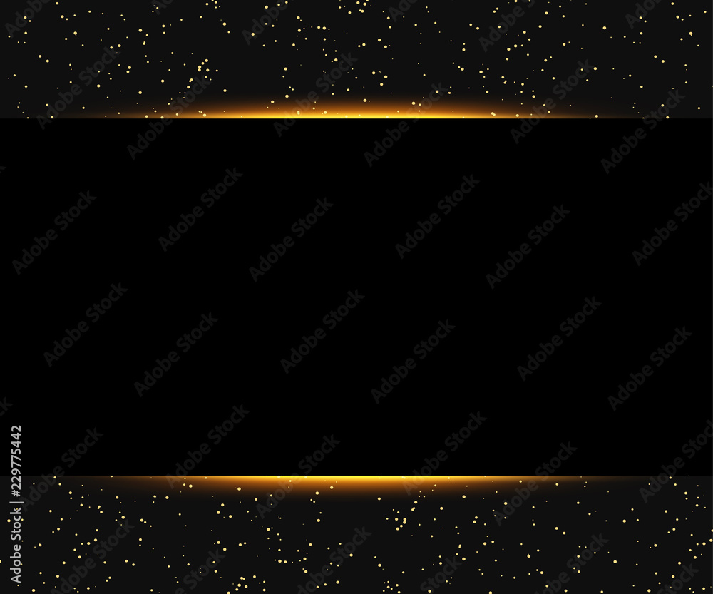 Luxury black and gold background. Design for presentation, concert ...