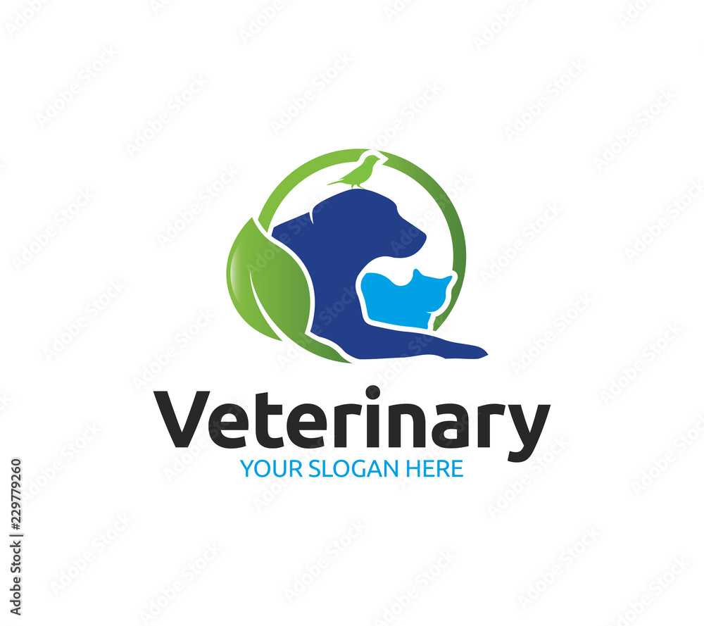 Veterinary Logo Stock Vector | Adobe Stock
