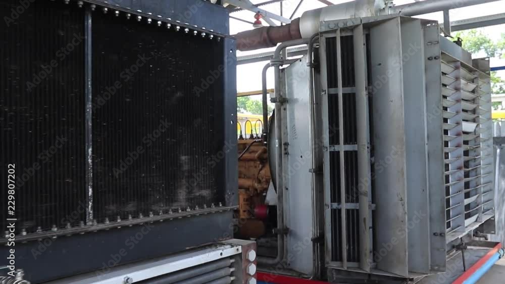 Powerful compressor cooling system. Compressing and transporting gas to ...