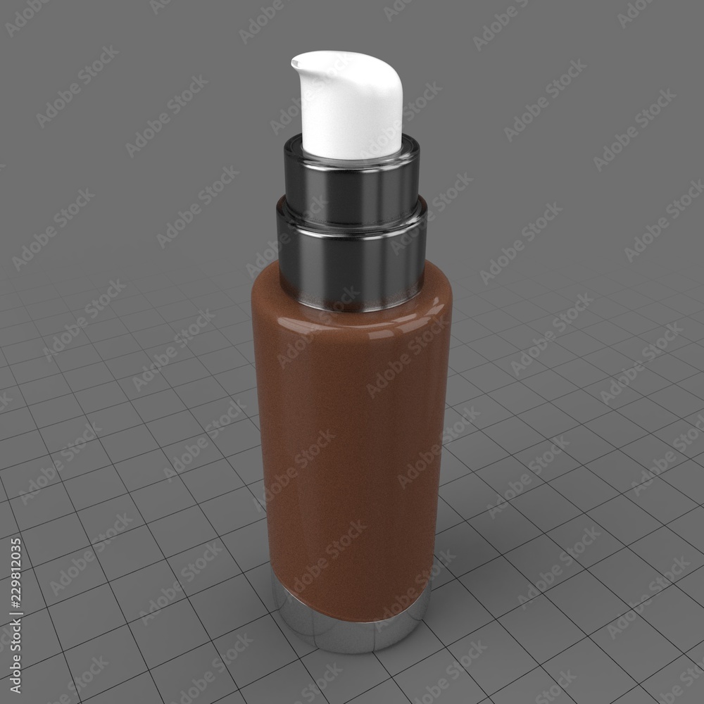 Tonal cream bottle Stock 3D asset | Adobe Stock
