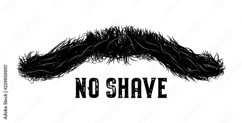 Mustache sign or label as a symbol of masculinity Stock Vector | Adobe ...