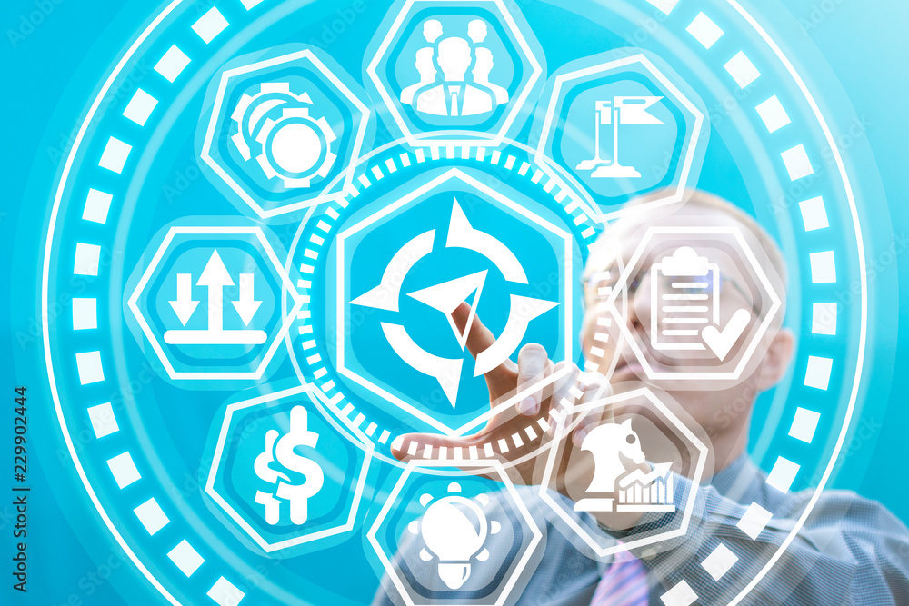 Business Compass - Navigation and Orientation. Strategy Analyzing ...