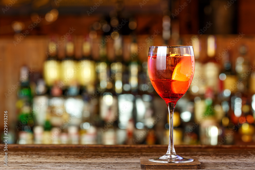 Aperol spritz on the bar Stock Photo | Adobe Stock