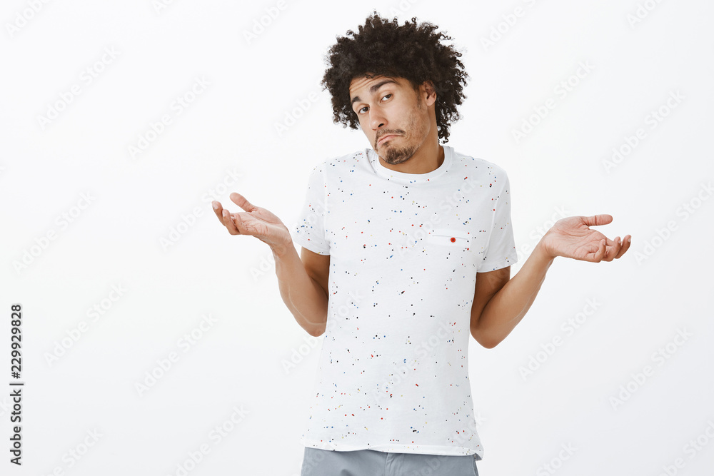 Cute coworker telling boss doubt work can be done in time. Unaware ...