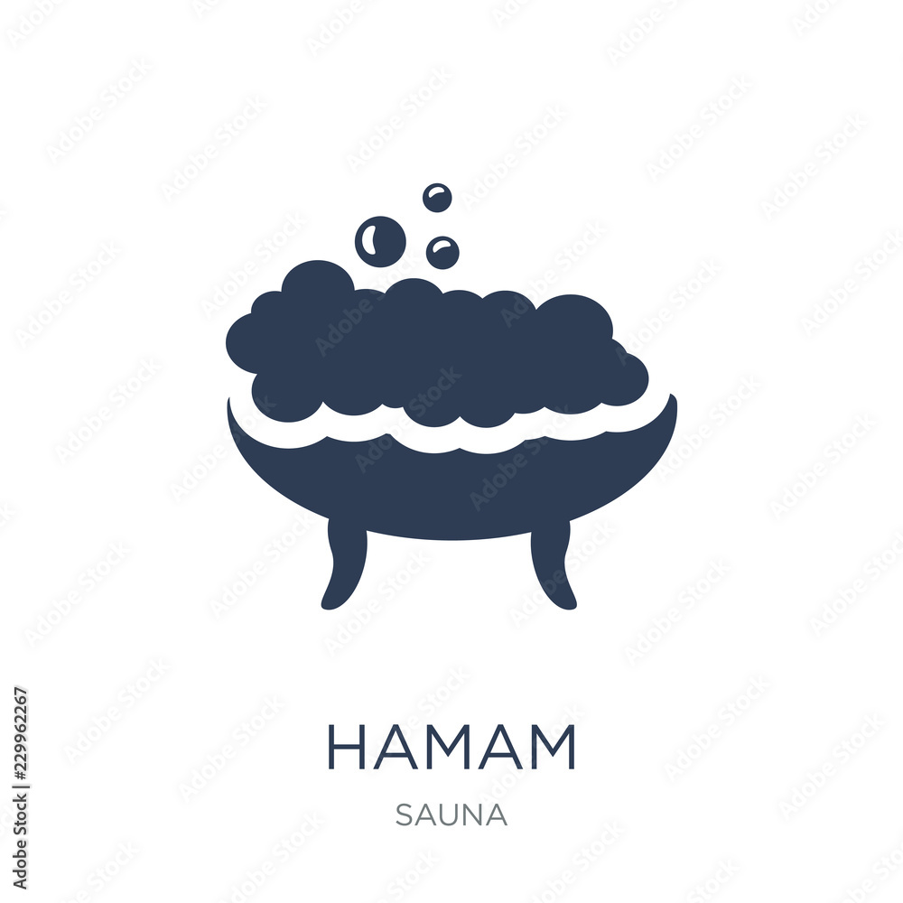 Hamam icon. Trendy flat vector Hamam icon on white background from ...