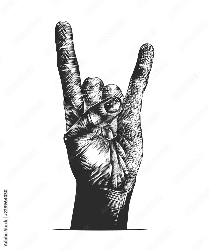Vector engraved style illustration for posters, decoration and print ...