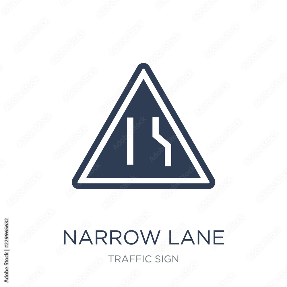 Narrow Lanes Sign
