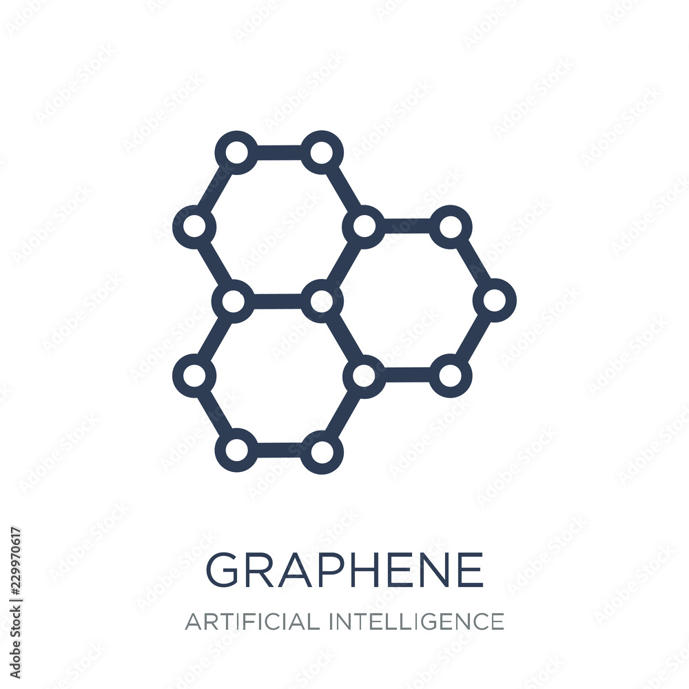 Graphene icon. Trendy flat vector Graphene icon on white backgro Stock ...