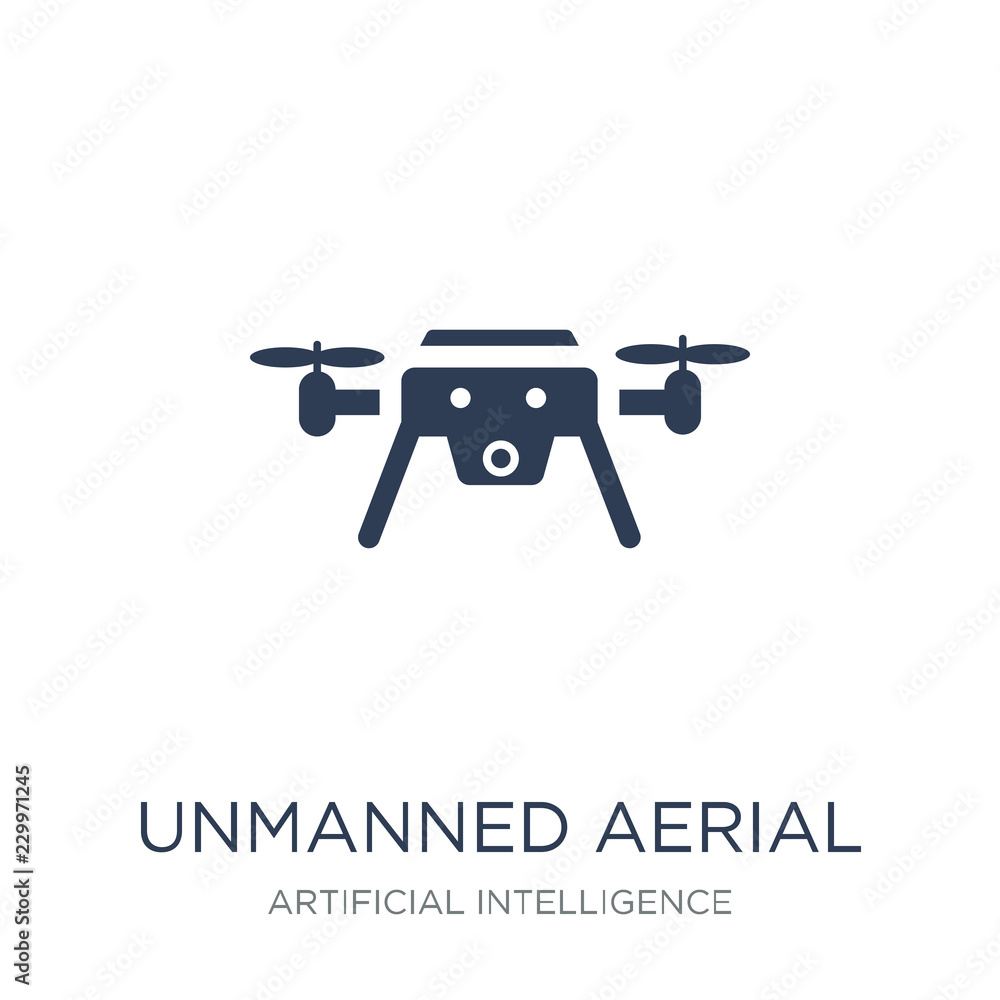 Unmanned aerial vehicle icon. Trendy flat vector Unmanned aerial Stock ...