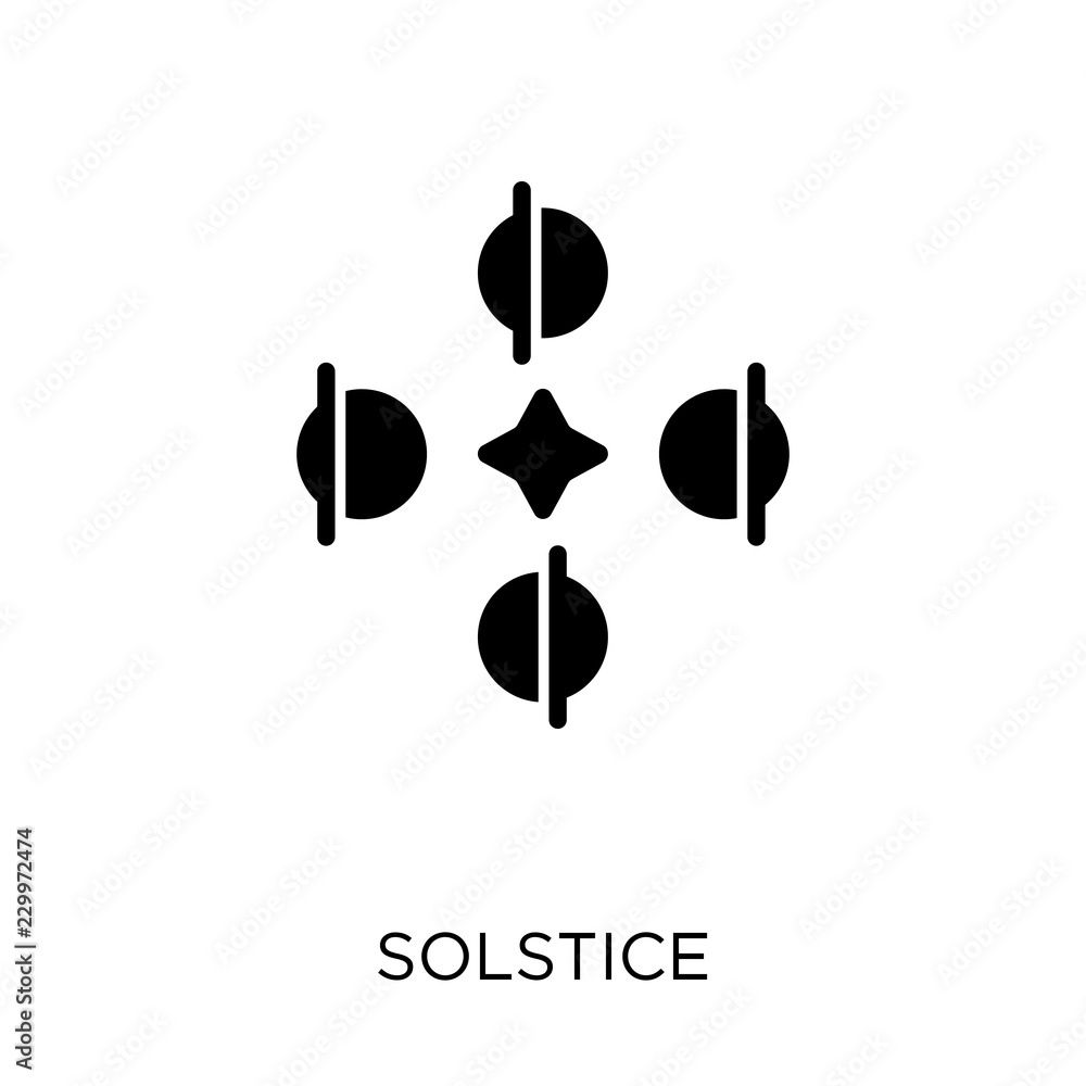 Solstice icon. Solstice symbol design from Astronomy collection. Simple ...
