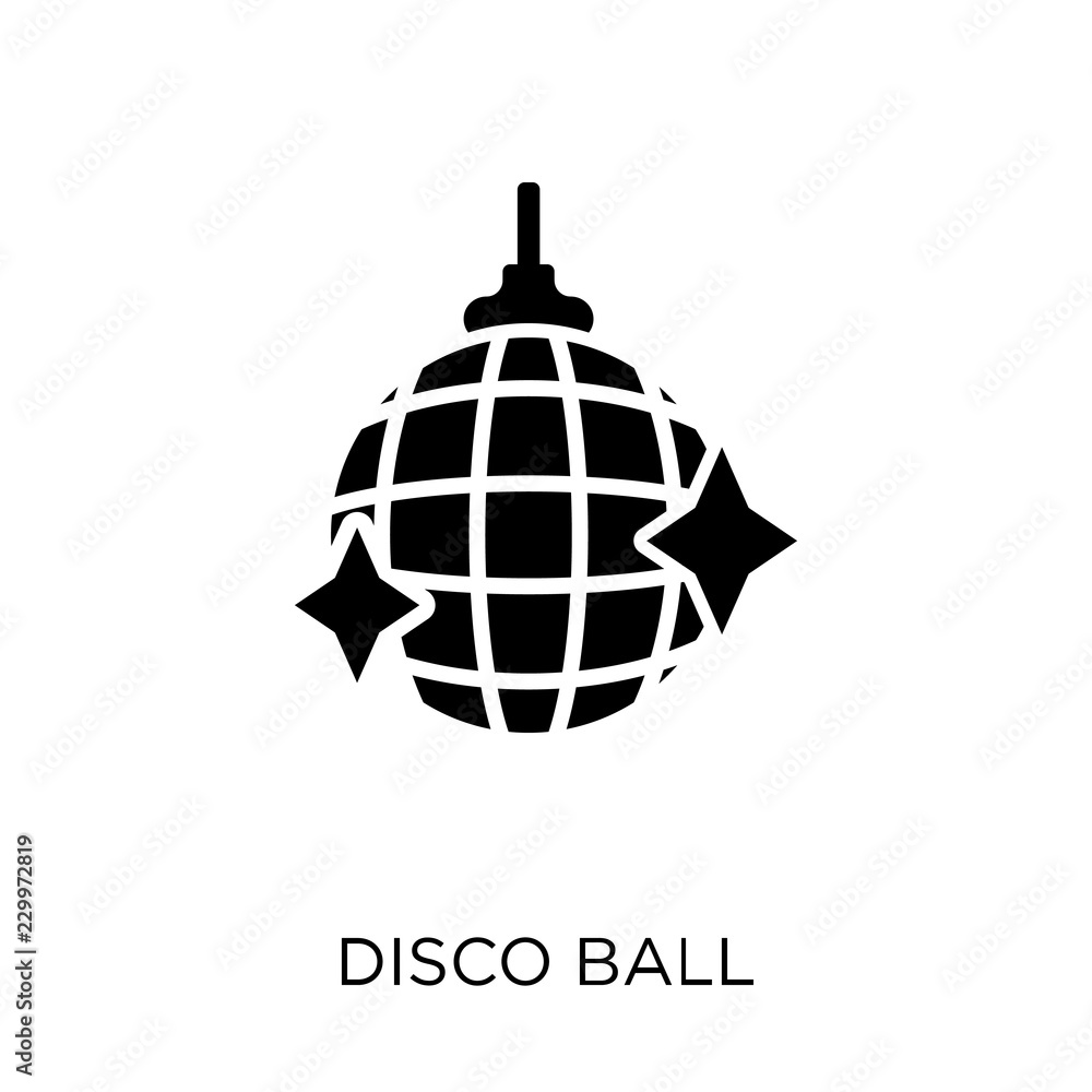 Disco ball icon. Disco ball symbol design from Birthday and Party ...
