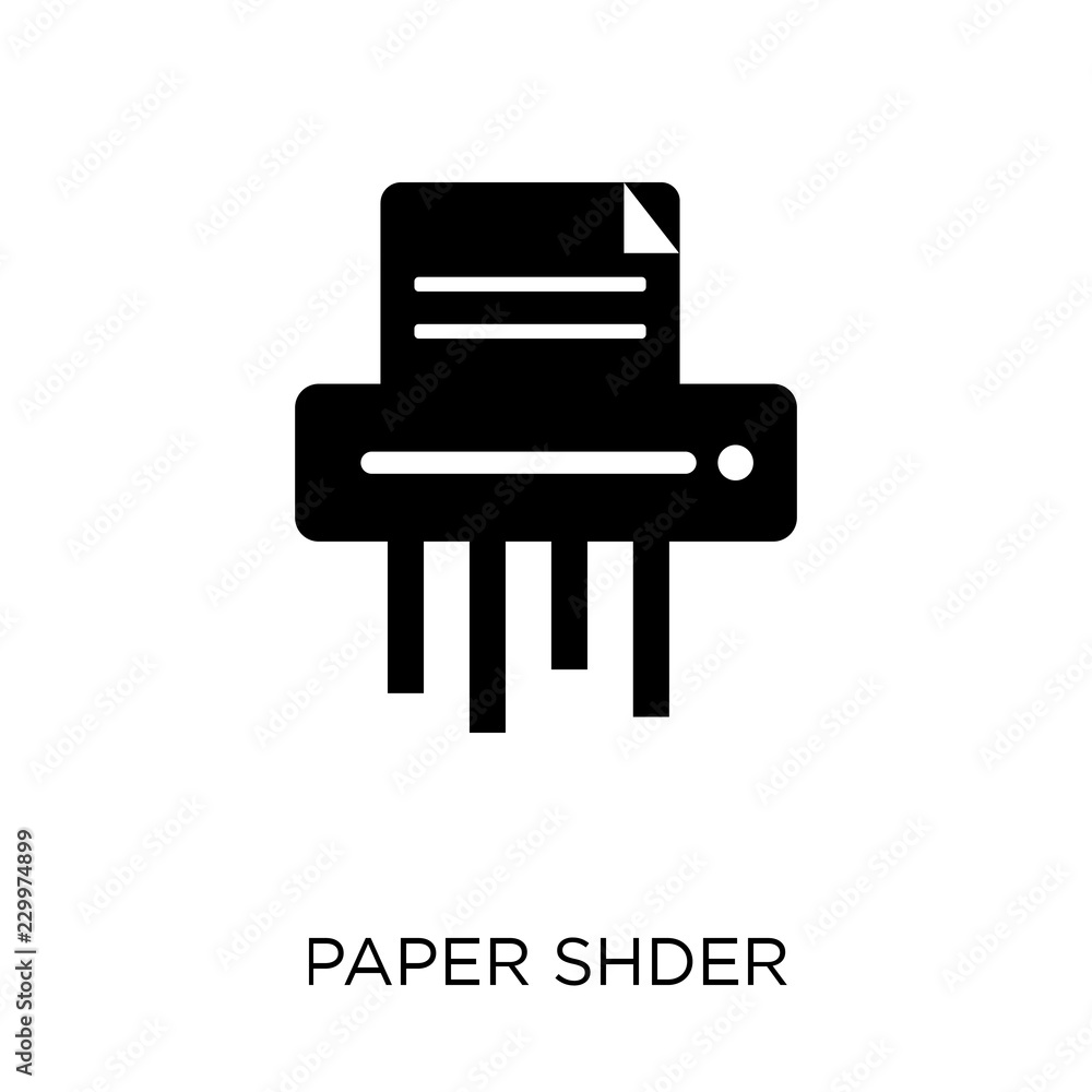 Paper shredder icon. Paper shredder symbol design from Business ...