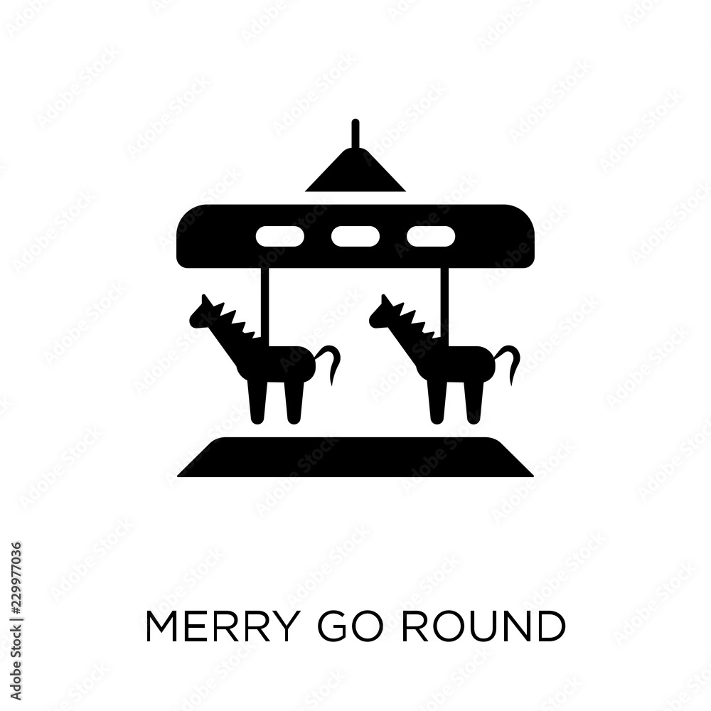 Merry go round icon. Merry go round symbol design from Circus ...