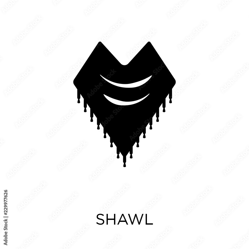 Shawl icon. Shawl symbol design from Clothes collection. Stock Vector ...