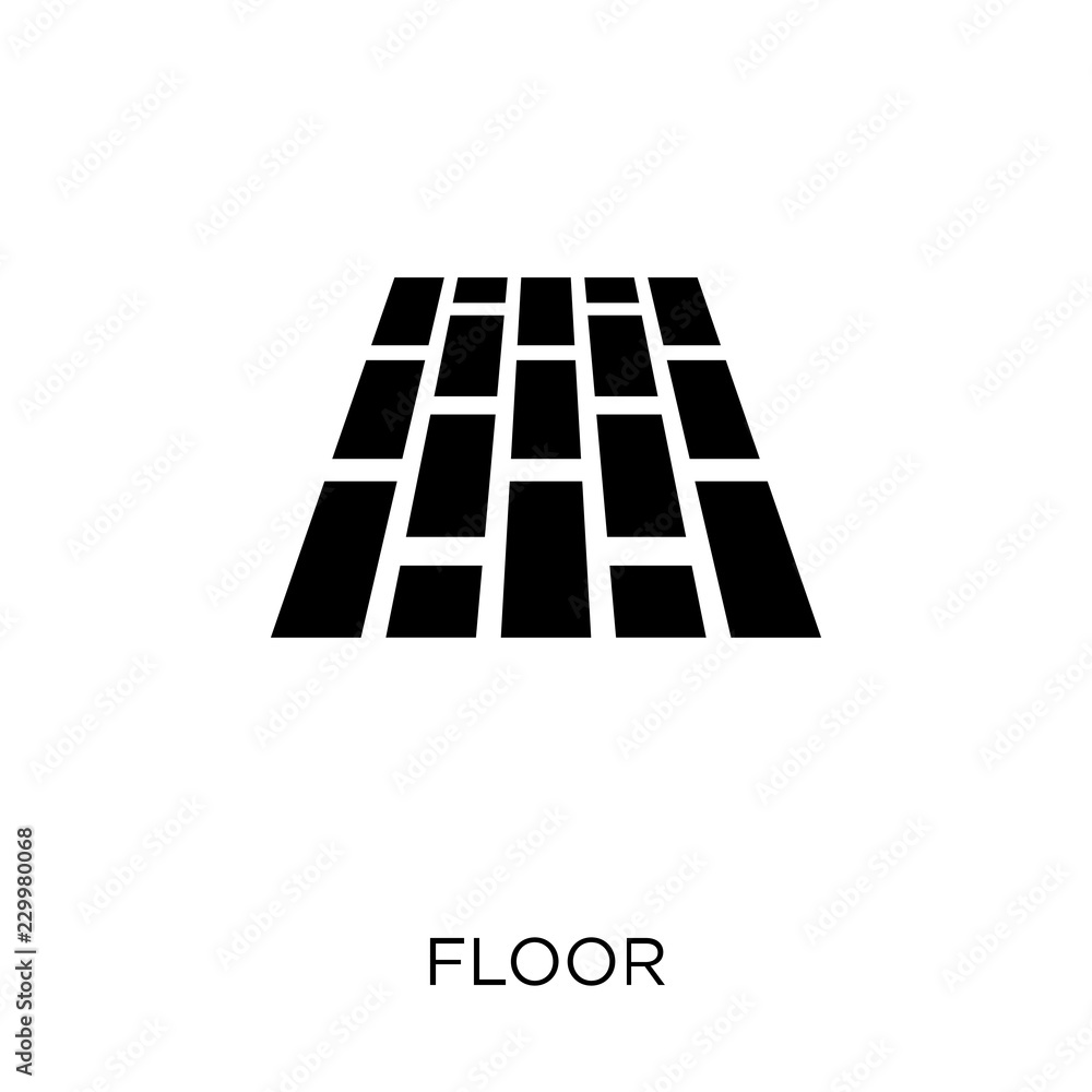 Floor icon. Floor symbol design from Construction collection. Stock ...