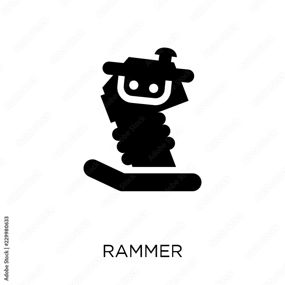 Rammer icon. Rammer symbol design from Construction collection. Stock ...