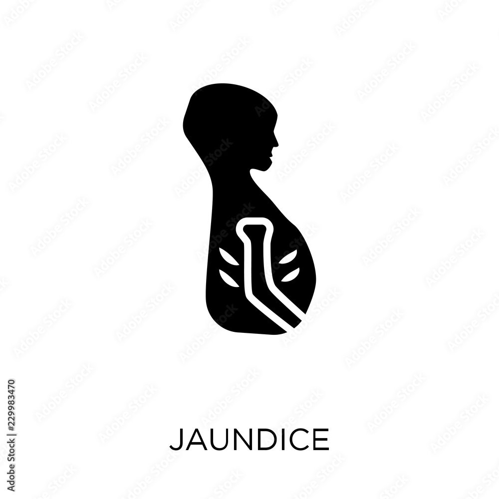 Jaundice icon. Jaundice symbol design from Diseases collection. Stock ...