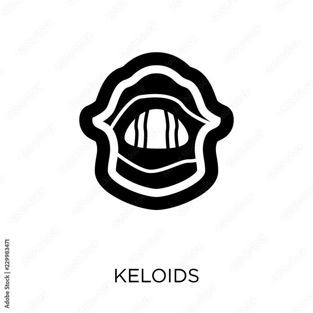 Keloids icon. Keloids symbol design from Diseases collection. Stock ...