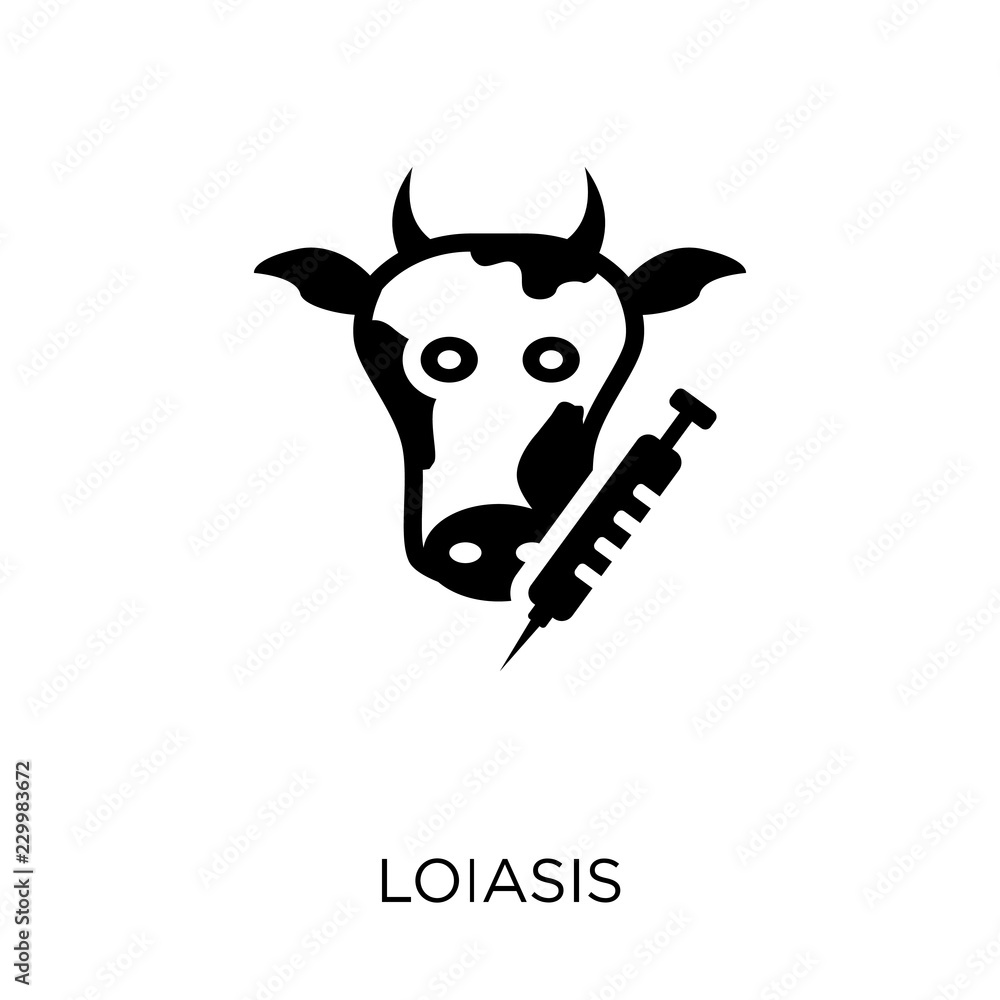 Loiasis icon. Loiasis symbol design from Diseases collection. Stock ...