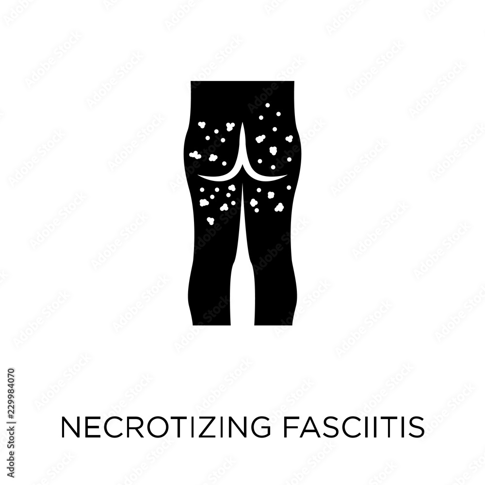Necrotizing Fasciitis icon. Necrotizing Fasciitis symbol design from ...
