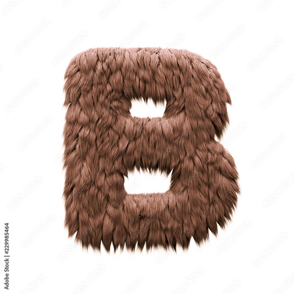 Monster letter B - Capital 3d halloween font - Horror, yeti or ...