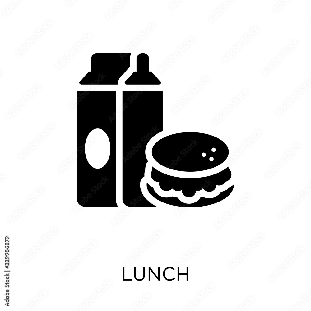 Lunch icon. Lunch symbol design from Education collection. Simple ...