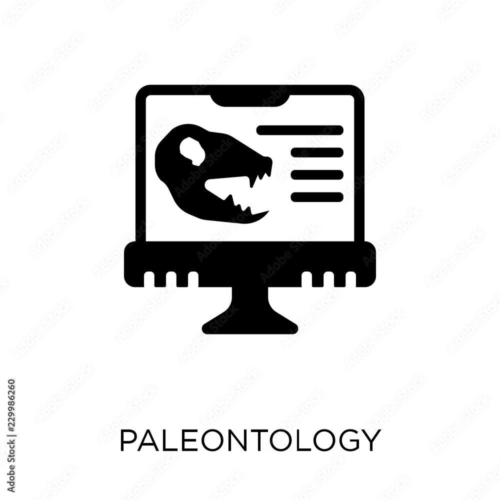 Paleontology icon. Paleontology symbol design from Online learning ...