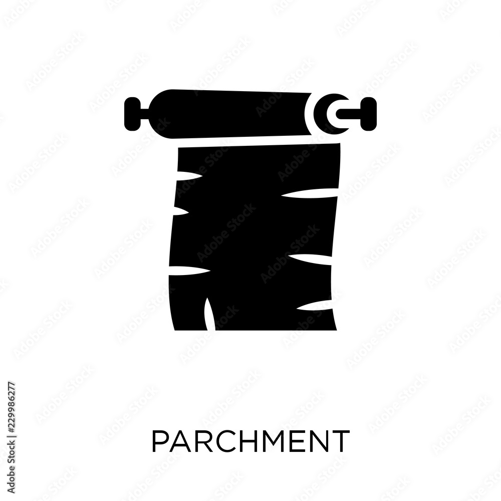 Parchment icon. Parchment symbol design from Online learning collection ...