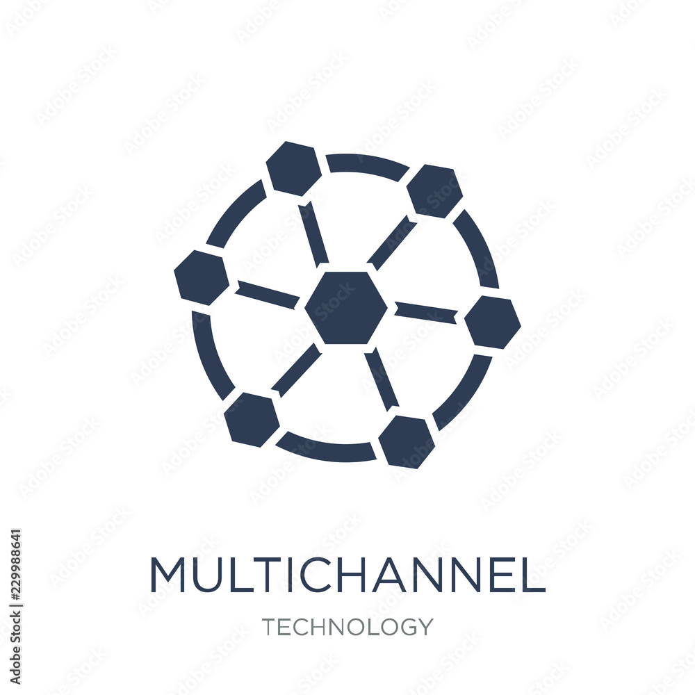 Multichannel Marketing icon. Trendy flat vector Multichannel Marketing ...