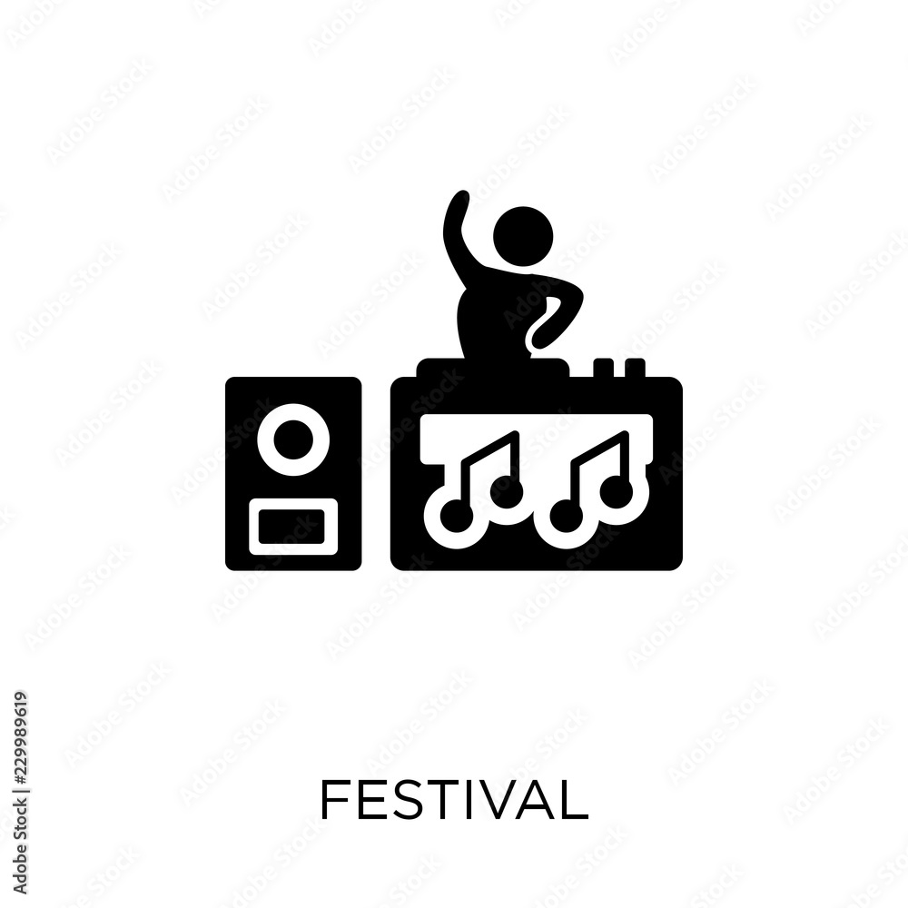 festival icon. festival symbol design from Entertainment collection ...
