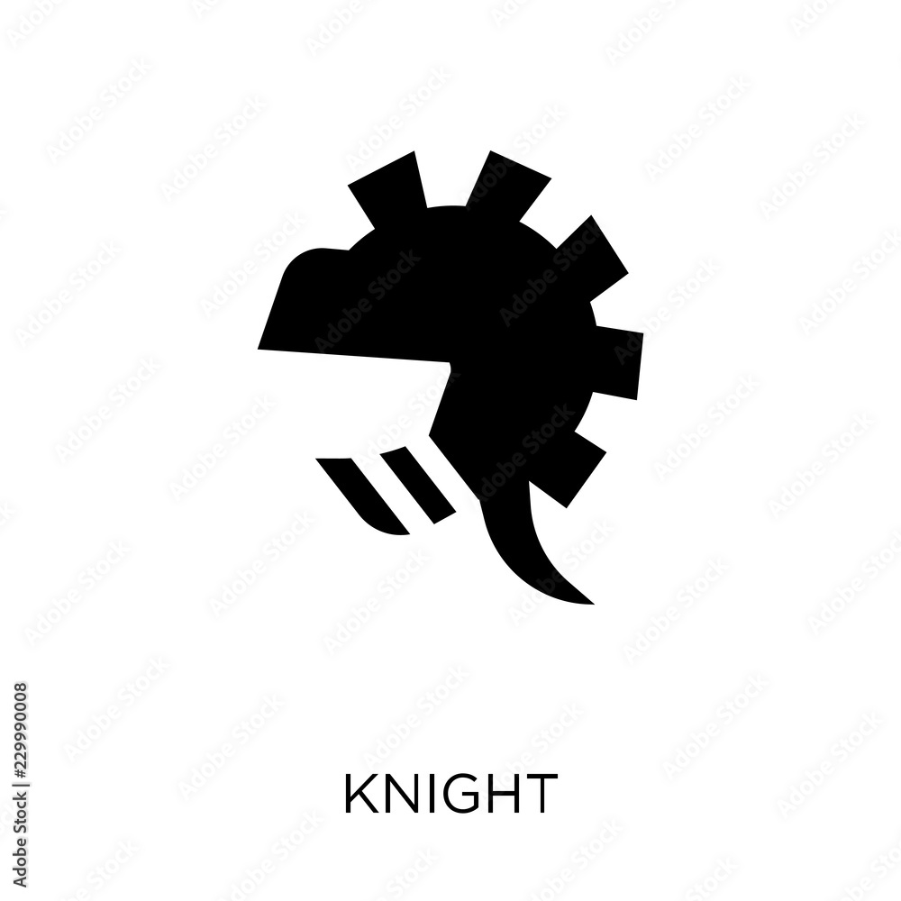 Knight icon. Knight symbol design from Fairy tale collection. Stock ...
