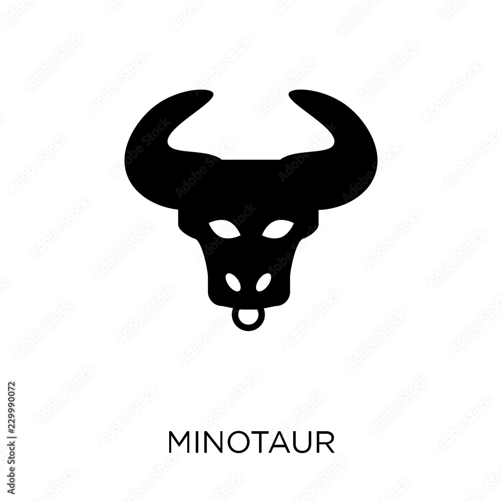 Minotaur icon. Minotaur symbol design from Fairy tale collection. Stock ...