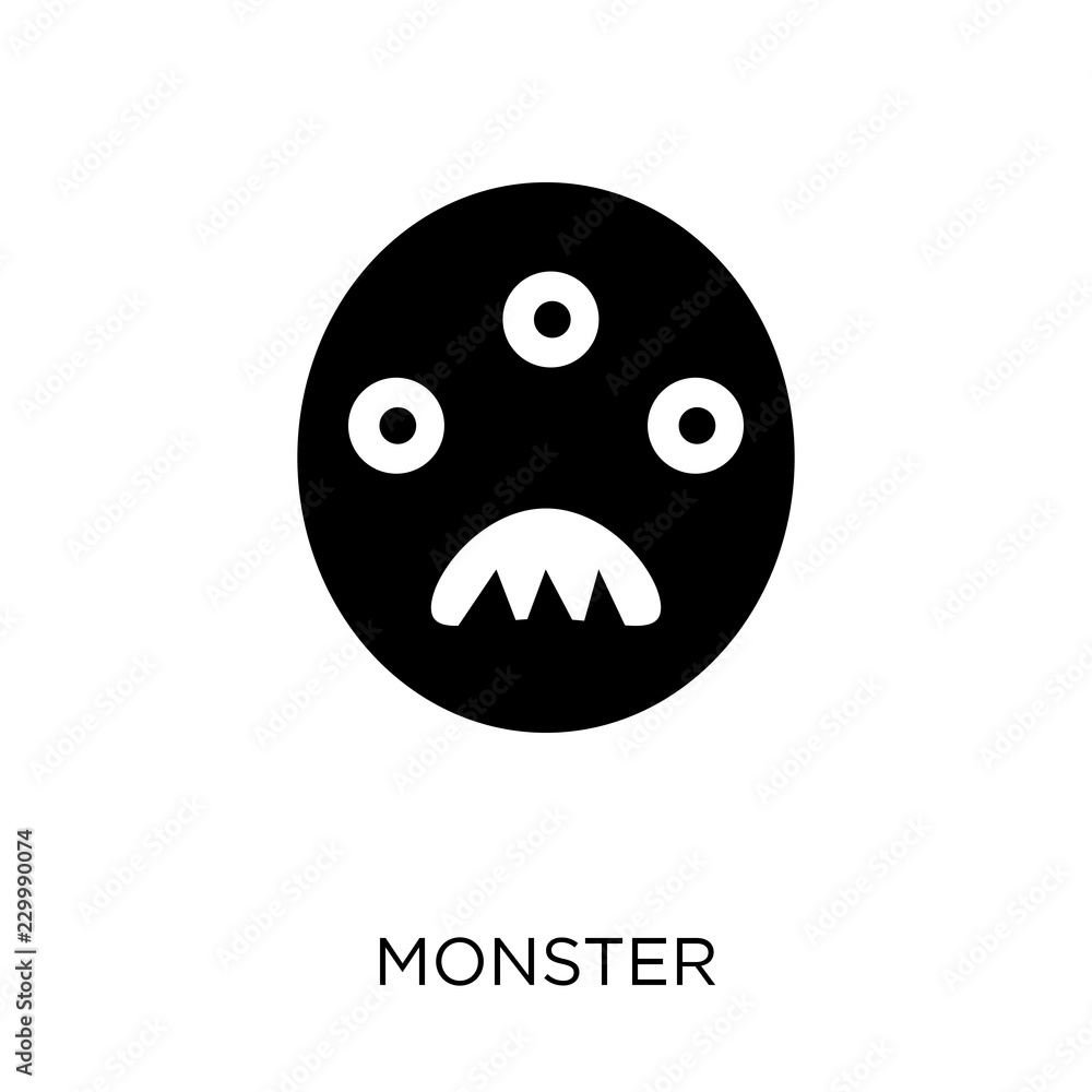 Monster icon. Monster symbol design from Fairy tale collection. Stock ...
