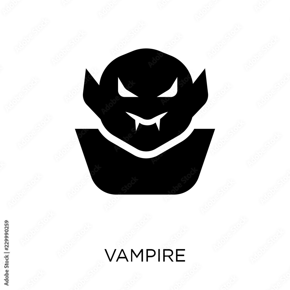 Vampire icon. Vampire symbol design from Fairy tale collection. Stock ...