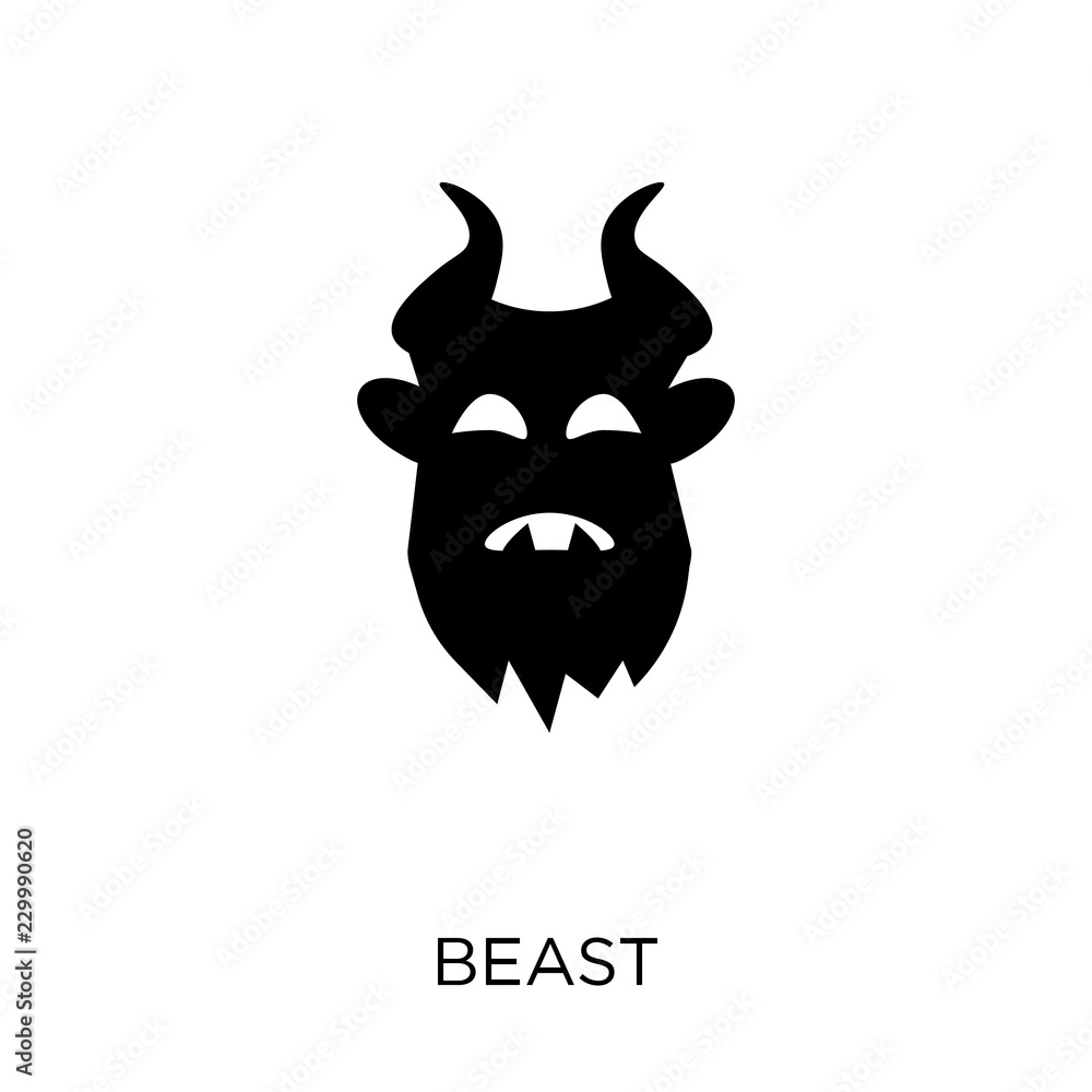 beast icon. beast symbol design from Fairy tale collection. Stock ...