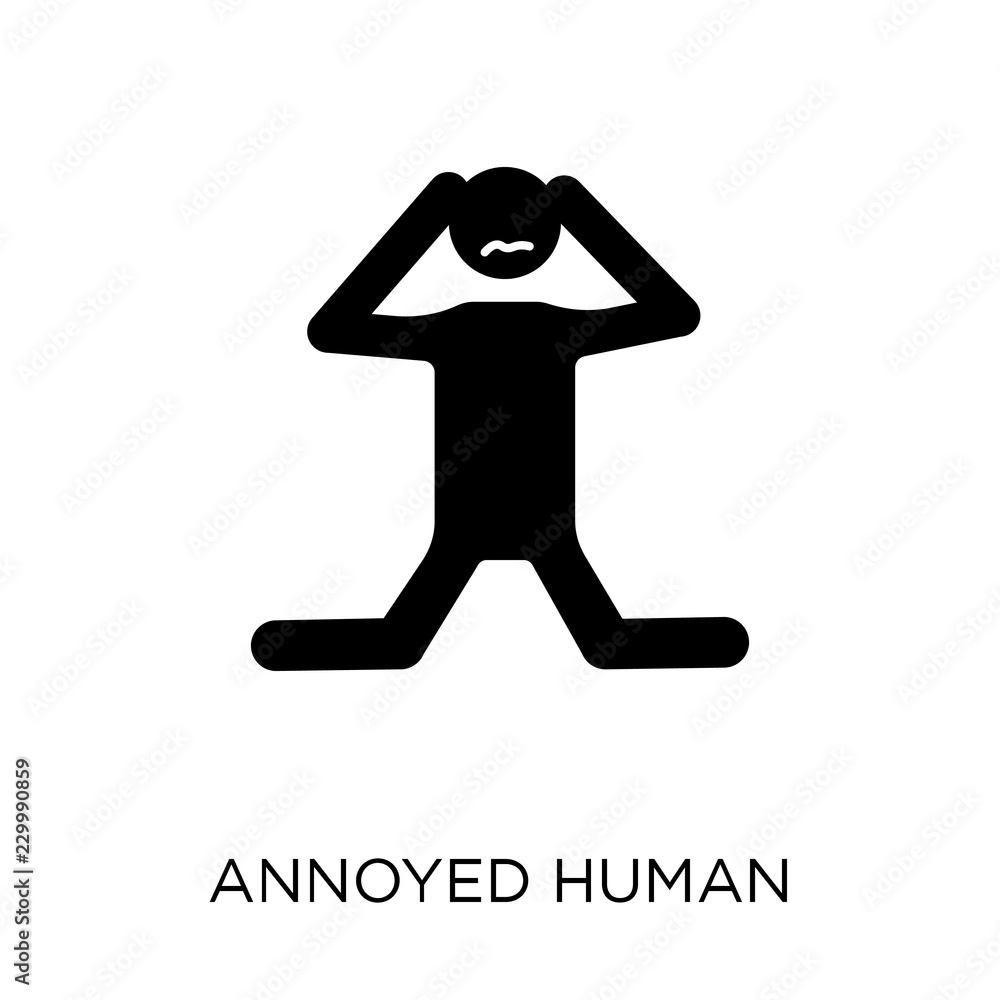 annoyed human icon. annoyed human symbol design from Feelings ...