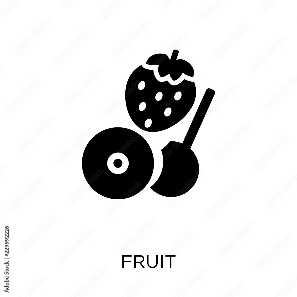 Fruit icon. Fruit symbol design from Fruit and vegetables collection ...