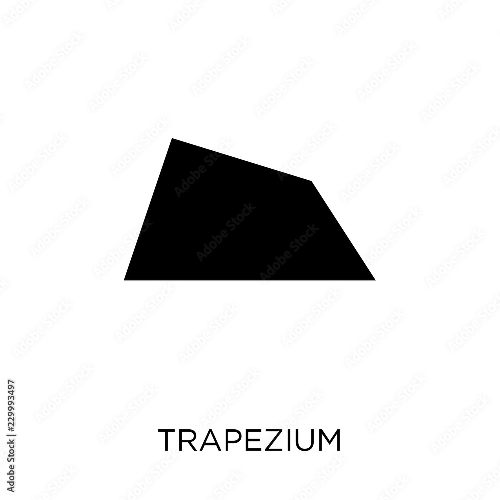 Trapezium icon. Trapezium symbol design from Geometry collection. Stock ...