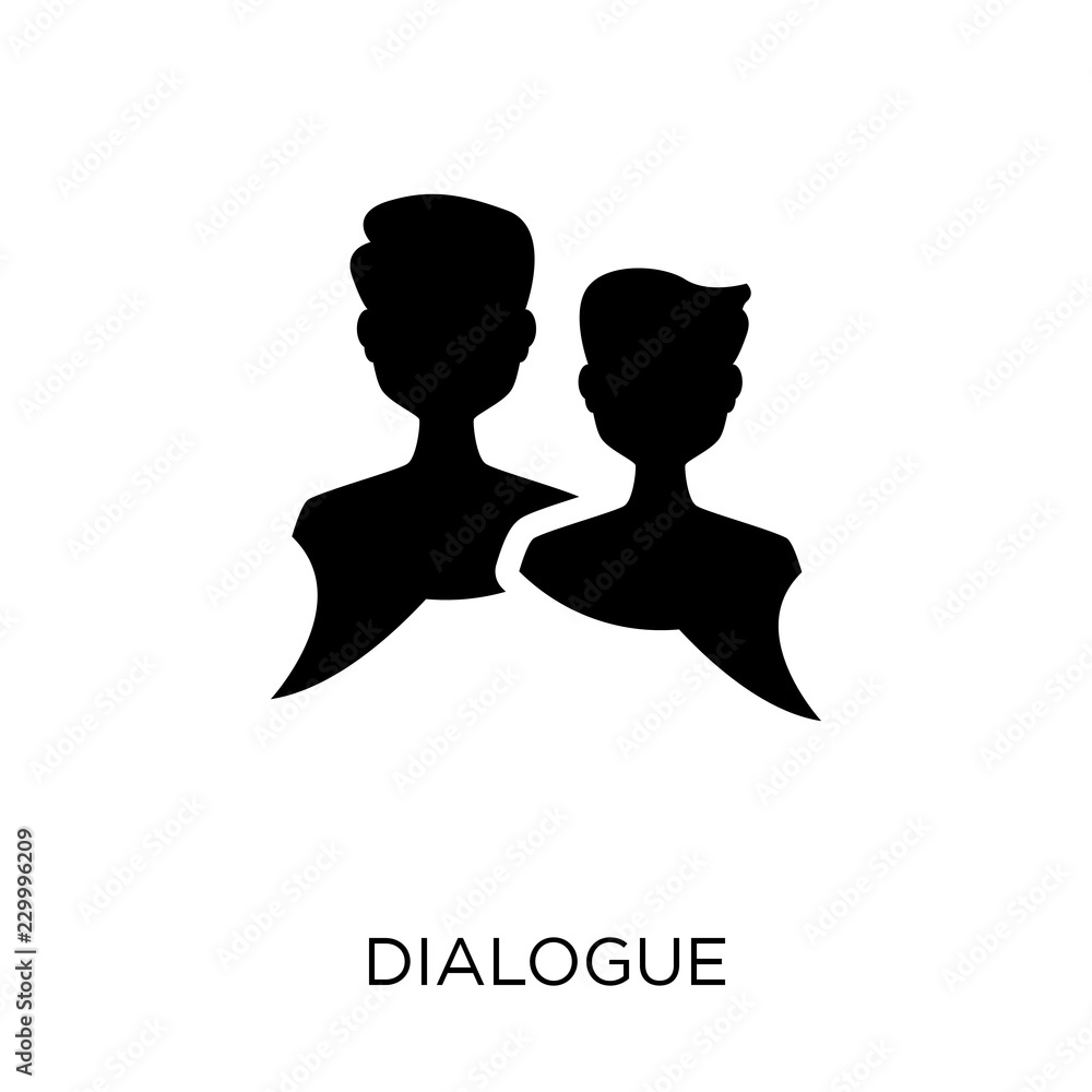 Dialogue icon. Dialogue symbol design from Human resources collection ...