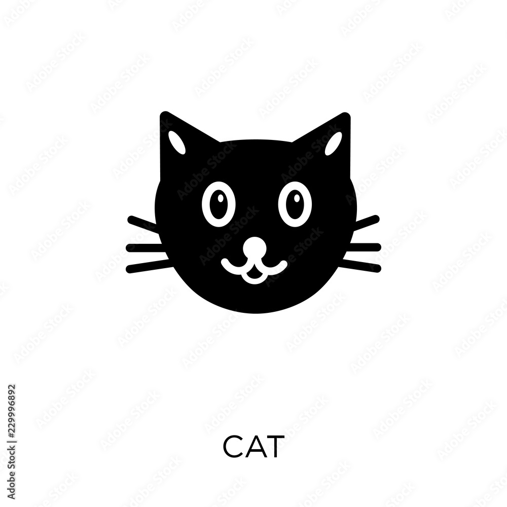 Cat icon. Cat symbol design from Animals collection. Stock Vector ...