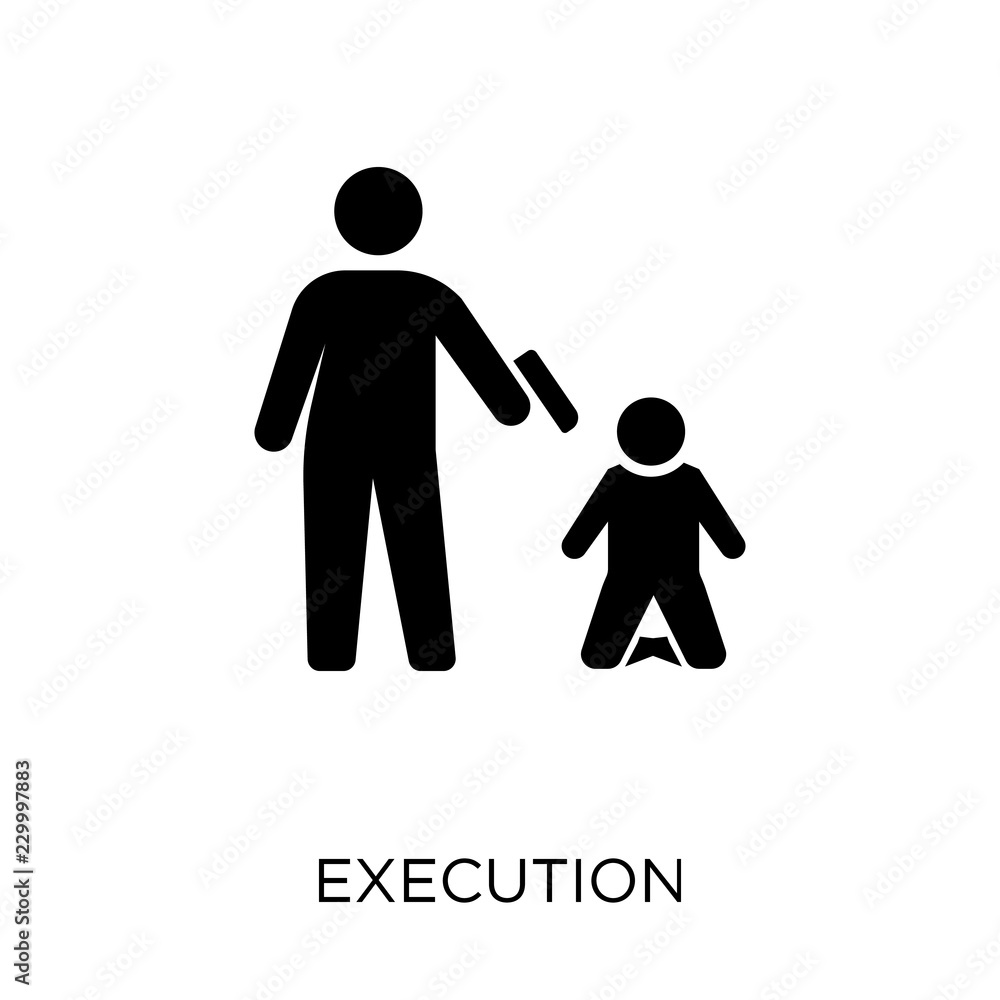 execution icon. execution symbol design from Army collection. Simple ...