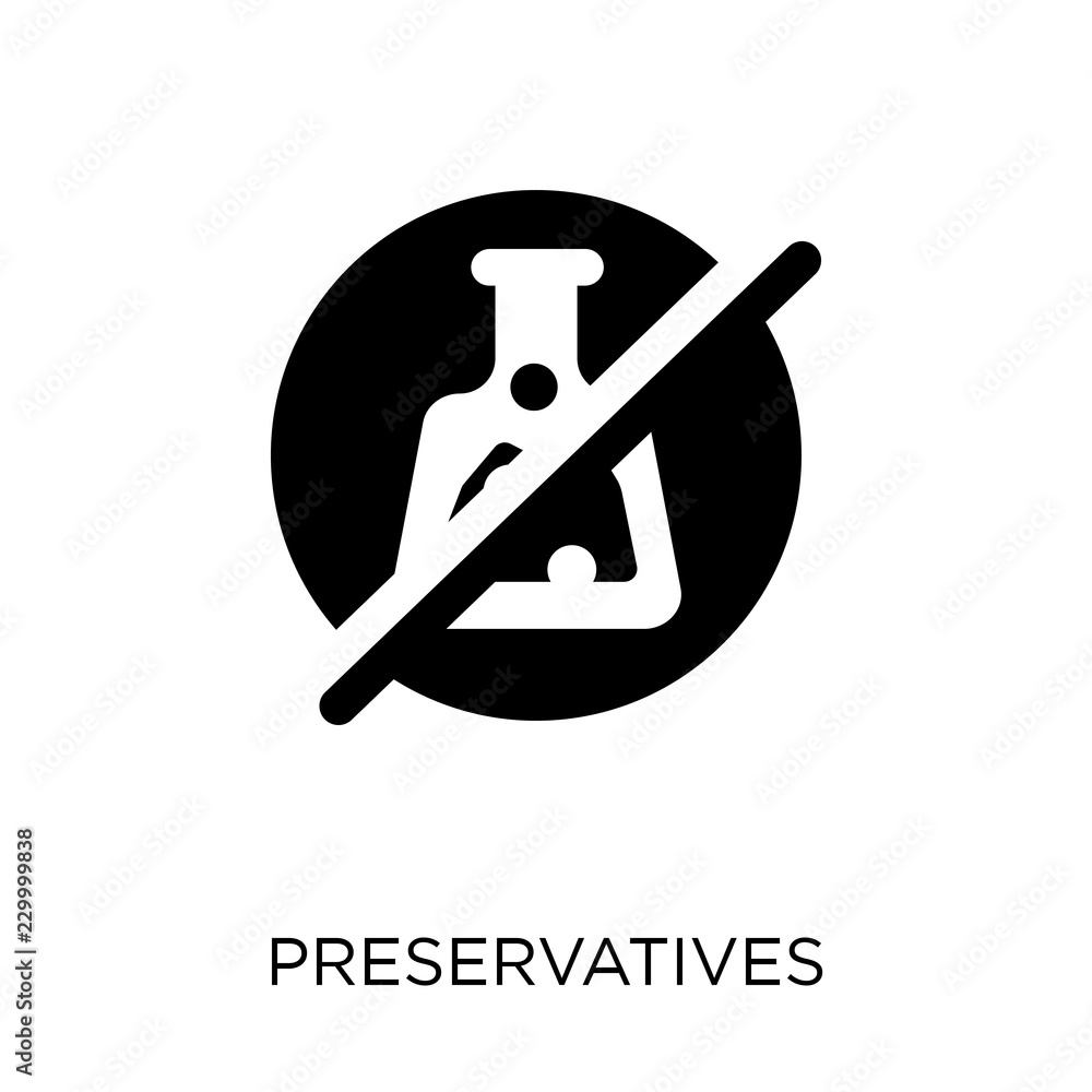 Preservatives icon. Preservatives symbol design from Cleaning ...