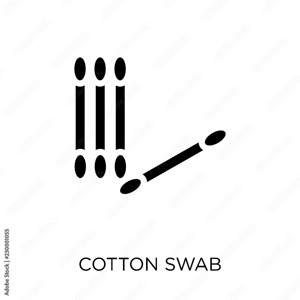 Cotton swab icon. Cotton swab symbol design from Hygiene collection ...