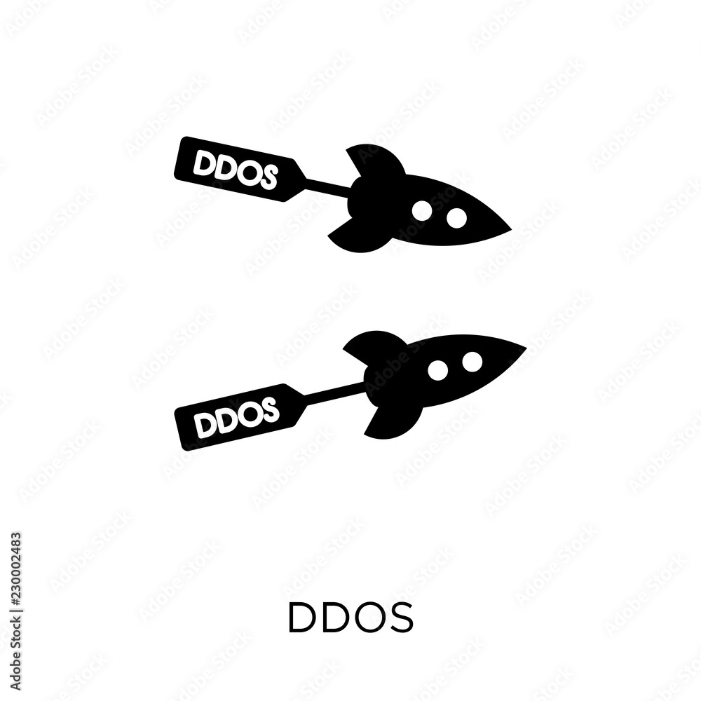 Ddos icon. Ddos symbol design from Internet security collection. Stock ...