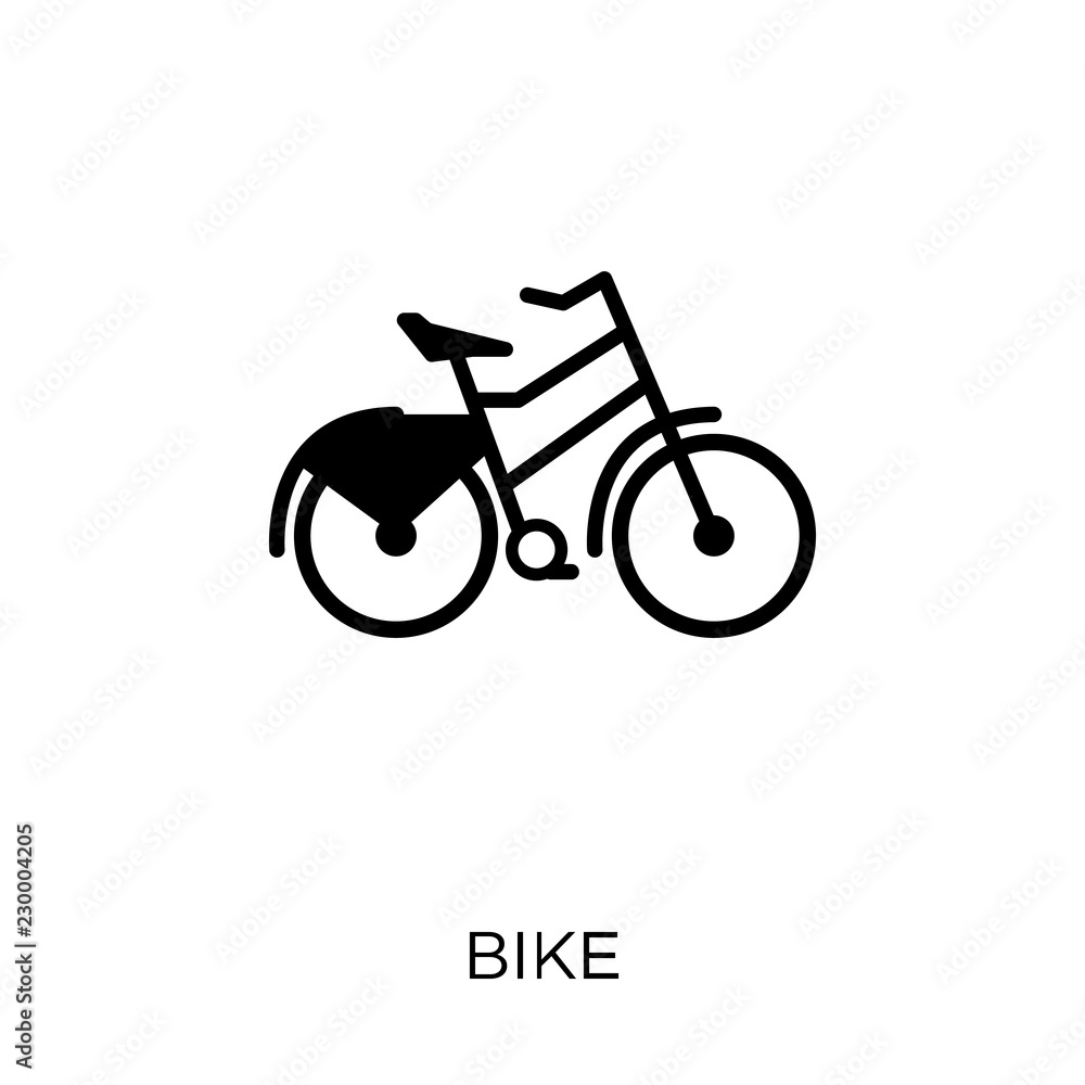 Bike icon. Bike symbol design from Transportation collection. Simple ...